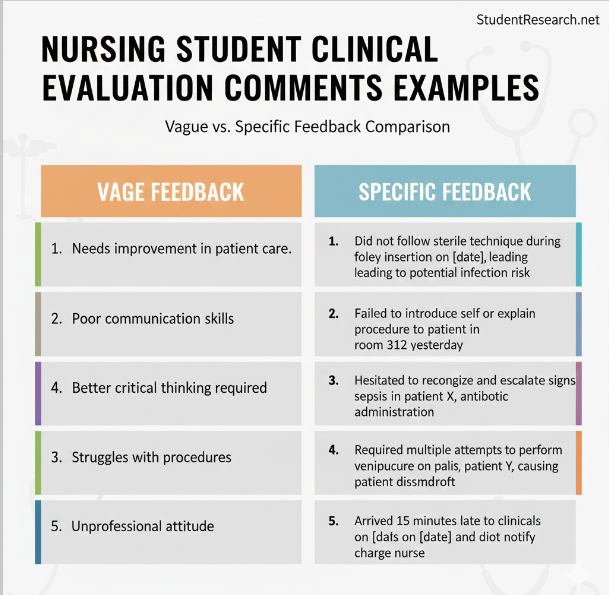 Nursing Student Clinical Evaluation Comments Examples: 7 Proven ...